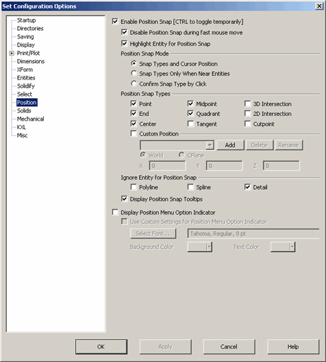 KeyCreator Help | Position